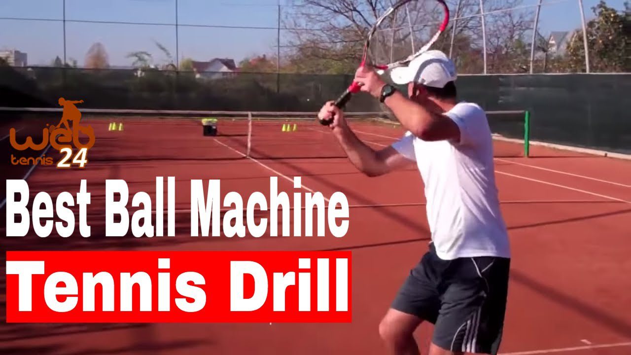 Ball Machine Tennis Drill - Drive. Moon. Slice. Drop.